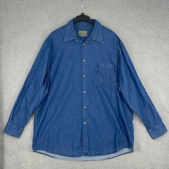 King Ranch | Shirts | King Ranch By Stubbs Davis Blue Chambray Button ...